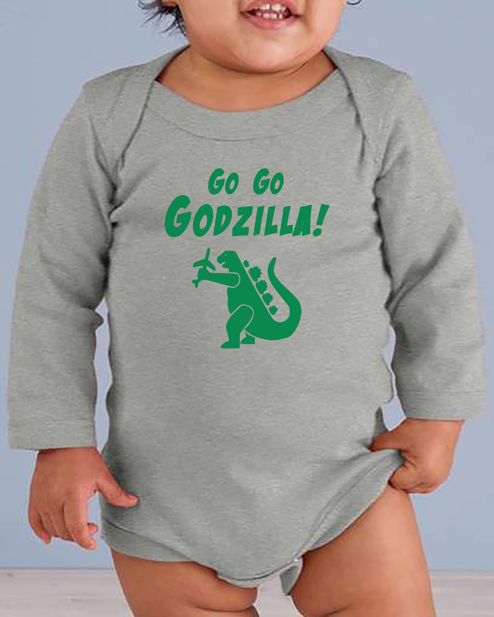 Go Go Godzilla Baby Bodysuit inspired by Blue Oyster Cult and the Mons ...