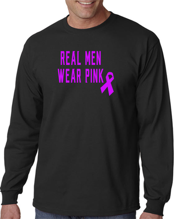 Real Men Wear Pink - Pink Ribbon Breast Cancer Awareness T-Shirt ...