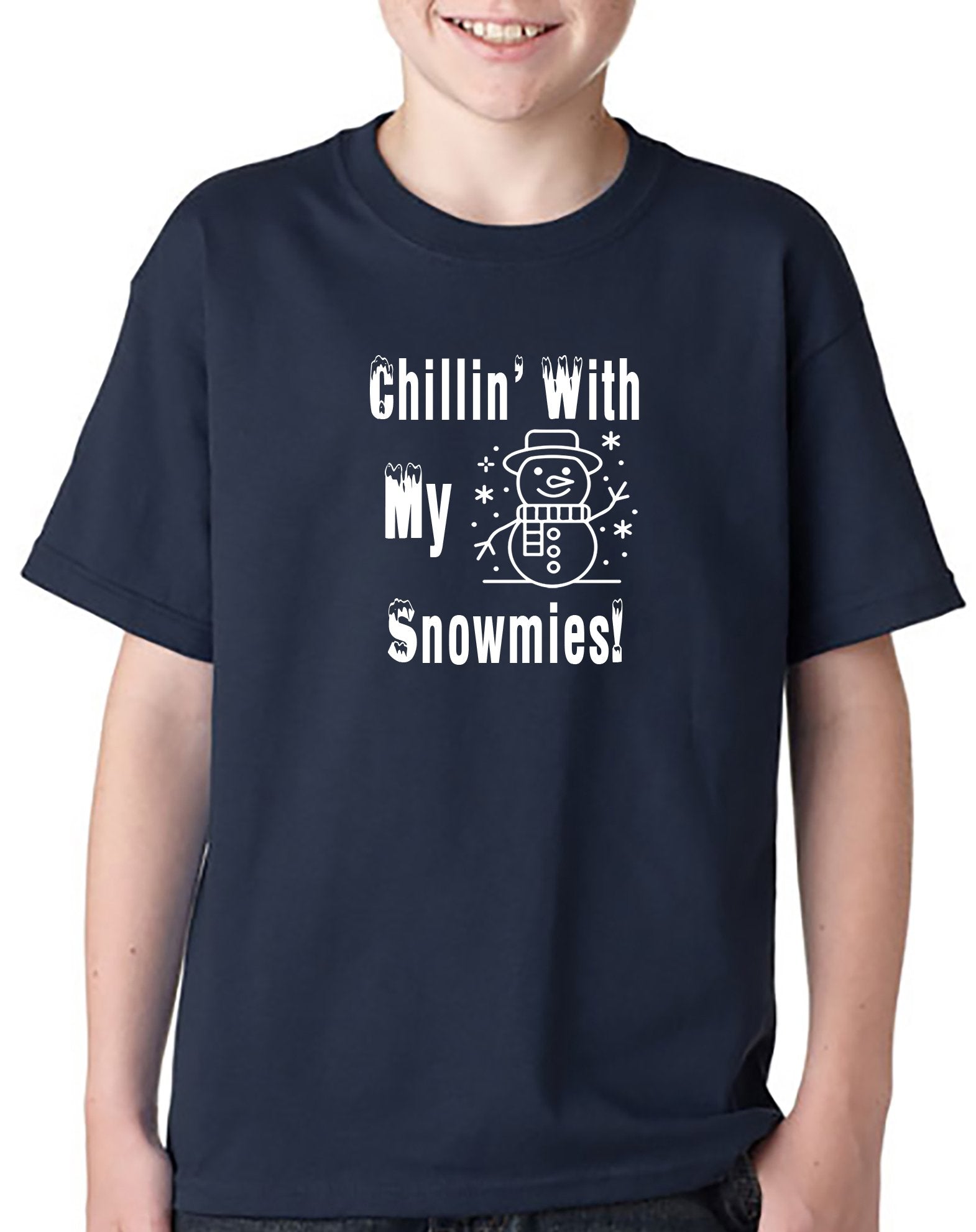Chillin' with my Snowmies Youth T-Shirt – DesignerTeez